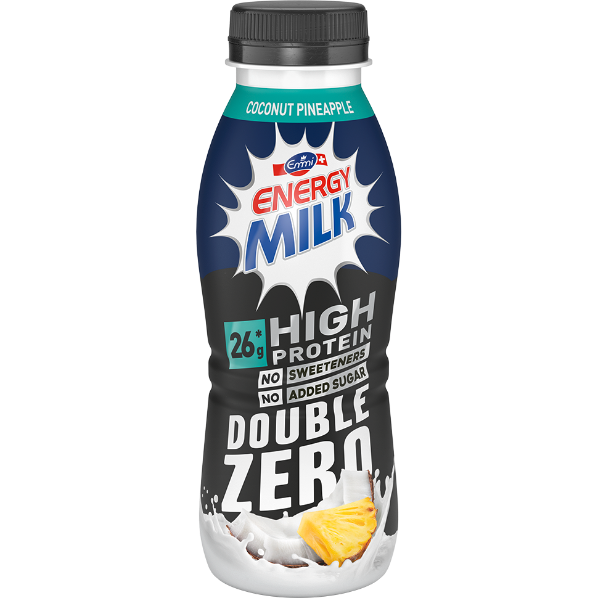 HIGH PROTEIN DRINK Double Zero Strawberry Banana | Emmi Energy Milk